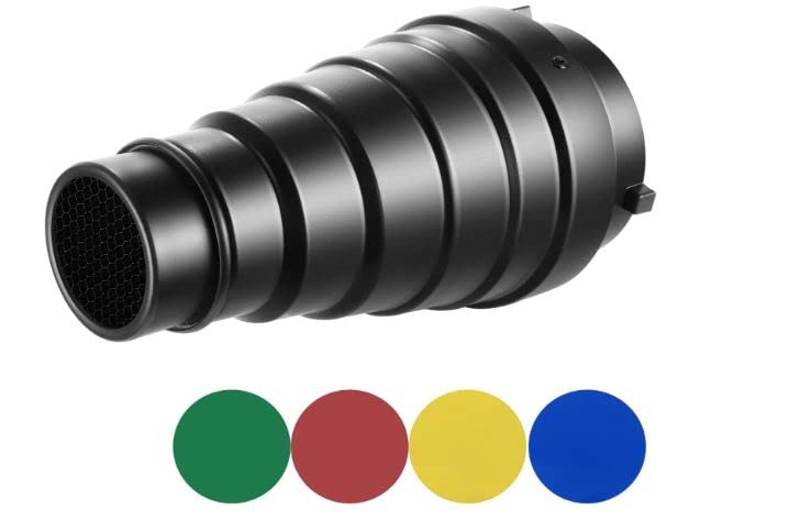 Buy MVPRO Medium Aluminium Alloy Conical Snoot Kit with Honeycomb Grid ...