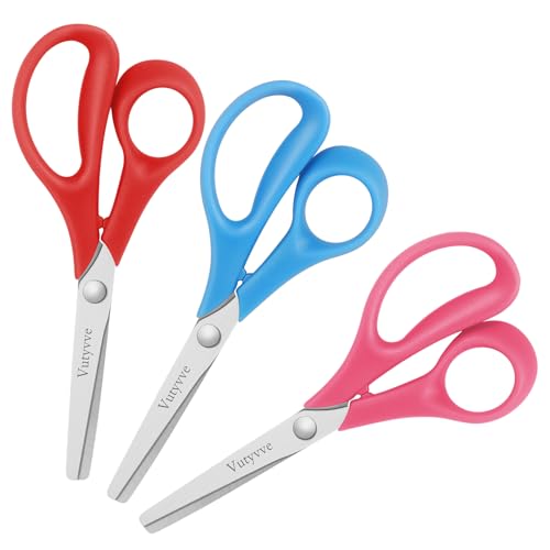 Vutyvve Left-Handed Kid’s Scissors, Safe Blunt Tip Scissors for ...