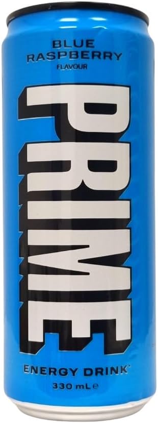 PRIME ENERGY DRINK, BLUE RASPBERRY CANS 24x330ML : Amazon.co.uk: Grocery