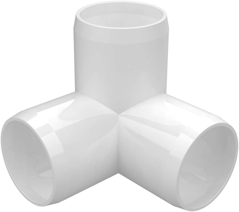 Conector de PVC de 3 vías de 2,5 cm, conectores de tubería en T ...