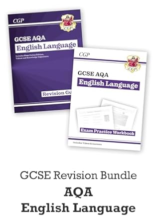 GCSE English Language AQA Workbook and Revision Guide 2 Book Bundle ...
