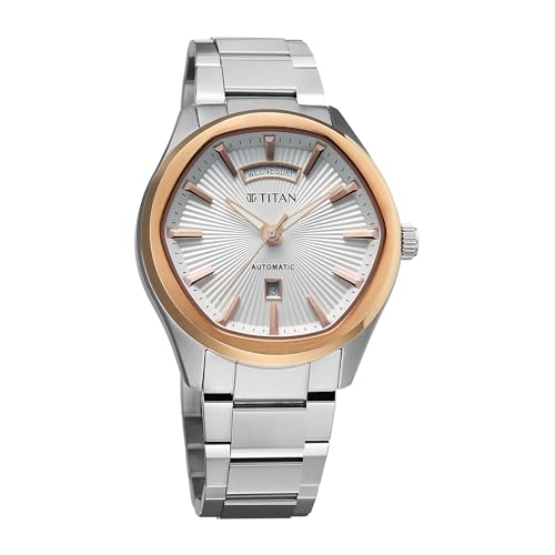 Titan Astral Concealed Automatic Analog with Silver White Dial ...