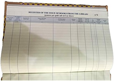 LRS Library Book Issue Register - 70 GSM Ledger Paper - Heavy Hard ...