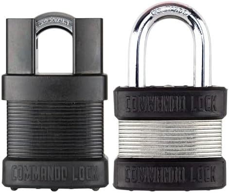 Commando Lock High-Security Bundle: iCHANGE Shrouded Padlock & Heavy ...