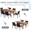 Amazon.com: OC Orange-Casual Patio Furniture Set, Acacia Wood Patio ...