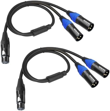 Amazon.com: SiYear Balanced XLR Splitter Cable - XLR Female to Dual XLR ...