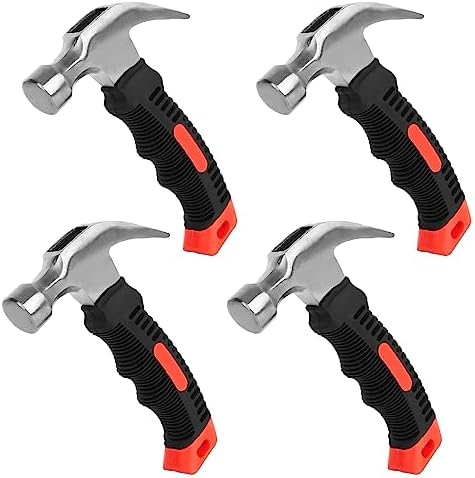 LISHINE Small Claw Hammer 12 Oz Stubby Hammer Mini Hammer for Kids ...