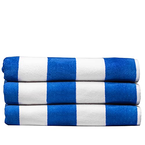 Cabana Stripe Beach Towel (30 x 60 Inches) - 100% Cotton Large Pool ...