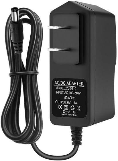 Amazon.com: 6V DC Power Supply 1A Universal AC Adapter, 100-240V 50 ...
