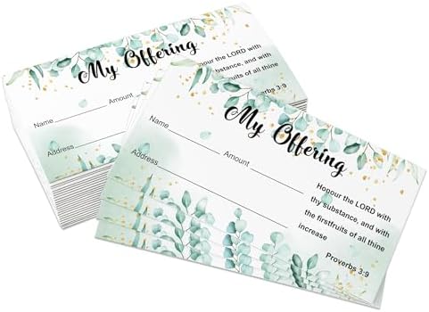 Amazon.com : YHNTGB 100 PCS Offering Envelopes for Church Blank Bill ...