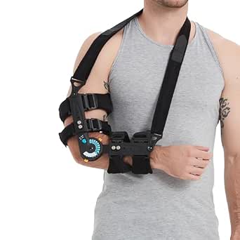 Amazon.com: honarry Hinged Elbow Brace Adjustable Post OP Elbow Brace ...