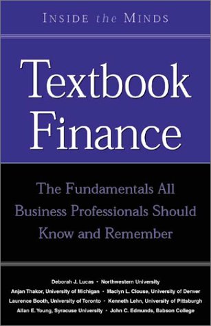 Amazon | Inside the Minds: Textbook Finance : The Fundamentals All ...