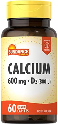 Amazon.com: Nature's Truth Calcium & Vitamin D3 | 600 mg | 60 Caplets ...