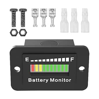 Amazon.com: 12V 24V 36V 48V 60V 72V LED Battery Monitor Meter, LED ...