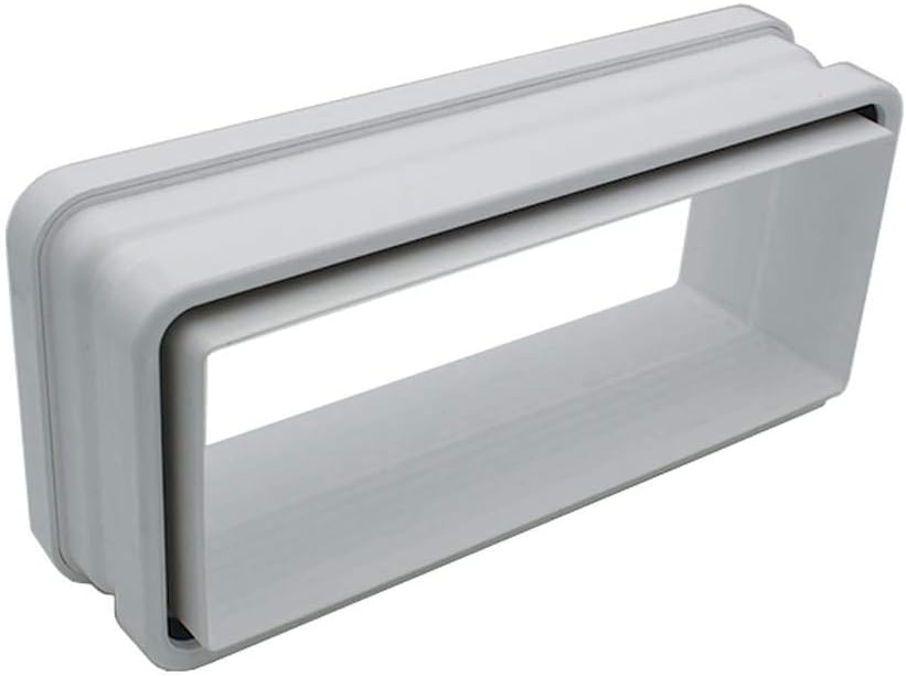 Kair Fast Seal 220mm x 90mm Ducting Quick Fit Connector for Rectangular Flat Pipe to Duct ...