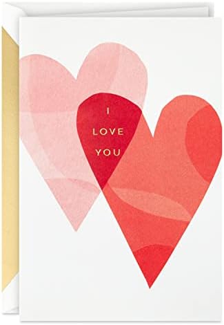 Amazon.com : Hallmark Signature Anniversary Card (Overlapping Hearts ...