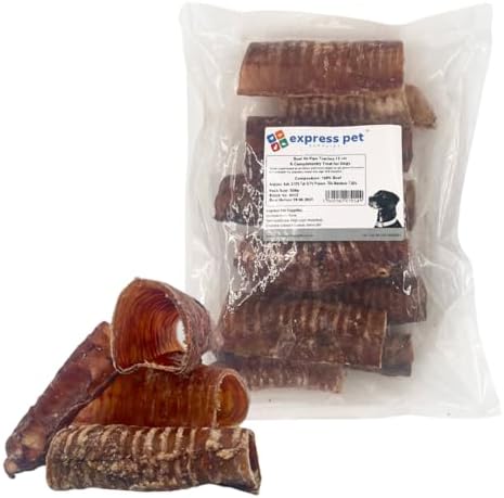 British Beef Trachea Windpipe x1.5kg For Dogs (10-15cm), 100% Natural ...