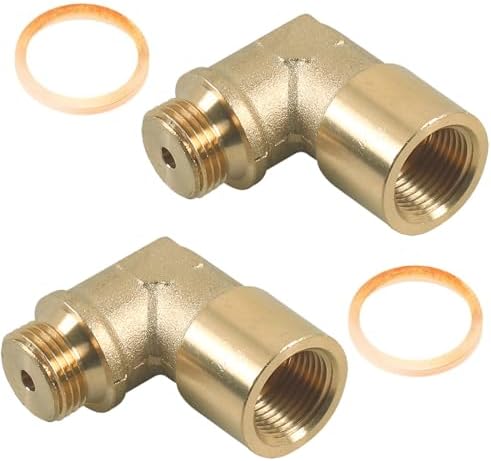 KIMISS O2 Sensor Spacer, 2Pcs 45mm M18*1.5 Check Engine Light Adapter ...