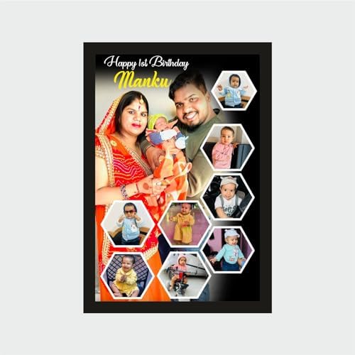 12x18 Size Wooden Customised Personalized Baby Birth Photo Frame | A3 ...