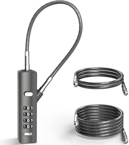 Amazon.com: Master Lock Black Python Bike Lock with Key, Adjustable ...