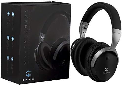 Amazon.com: Paww WaveSound 2.1 Wireless Bluetooth 4.2 Over-The-Ear ...