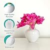 Amazon.com: Willowy 5 Inch Small White Porcelain Vase with Glossy ...