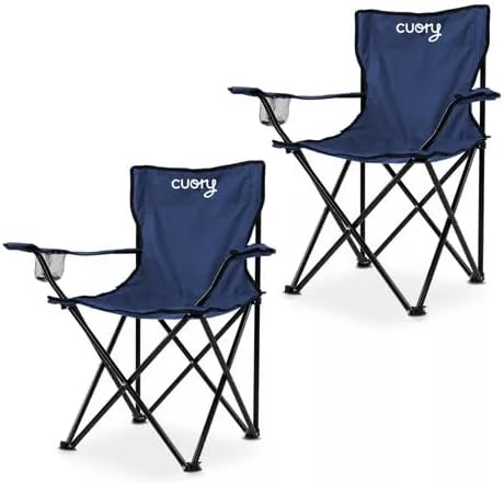 CUORY Set De 2 Sillas Plegable para Camping Jardin | Picnic Exterior ...