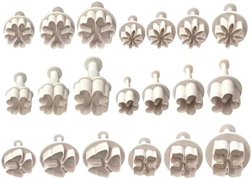 Amazon.com: Daisy Fondant Cutter, 4PCS Flower Plunger Cutters, 8Petals ...