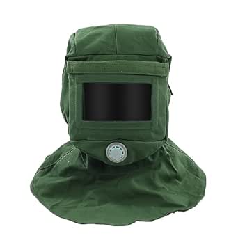 Amazon.com: Sand Blasting Hood, Shawl Sandblaster Mask with Clear Glass ...