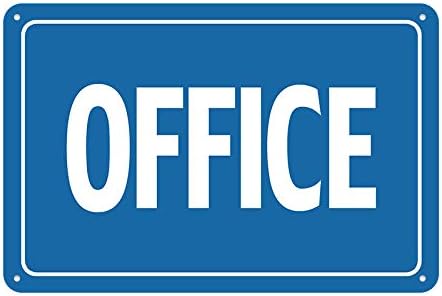Amazon.com: BESTWD Tin Metal Office Print Blue Notice Corporate Sign ...