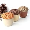 Amazon.com: Xidmold 3D Hazelnut Candle Mold Acorn Silicone Mold for ...