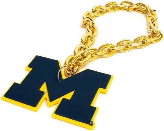 Amazon.com: Michigan Wolverines Touchdown Fan Chain 10 Inch 3D Foam ...