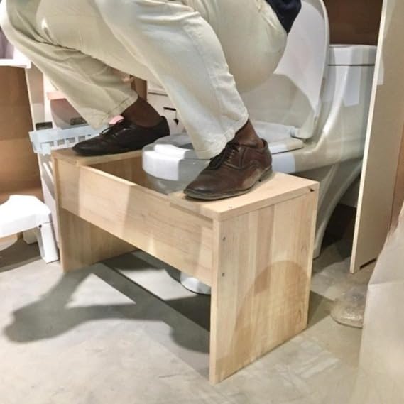 Peelorange Wooden Squat Potty Stool for Western Toilets – Comfortable ...