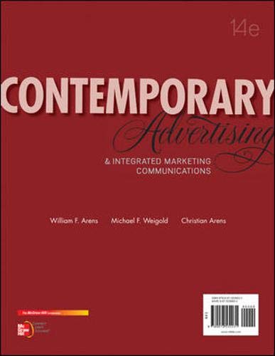 Contemporary Advertising and Integrated Marketing Communications, 14th ...