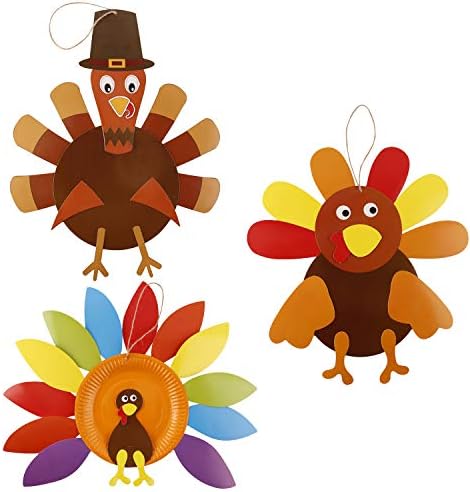 Amazon.com: 202-Piece Thanksgiving Pumpkin Turkey Making Kit - Large ...