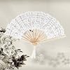 Amazon.com: PRETYZOOM Lace Hand Fan for Women, Foldable Chinese Hand ...