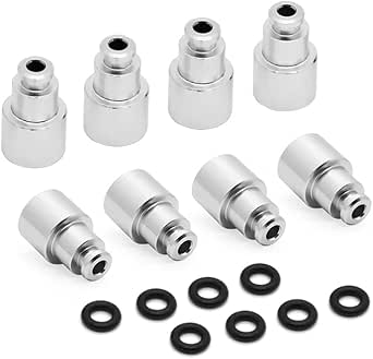 Amazon.co.jp: 8 Pcs Aluminum Alloy Fuel Injector Adapter Ceiling ...