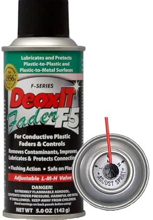 DeoxIT Fader F5S-H6 Spray, Rejuvenates/Lubricates/Protects Faders ...
