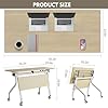 Amazon.com: 6-Pack Folding Conference Table,Modern Office Conference ...