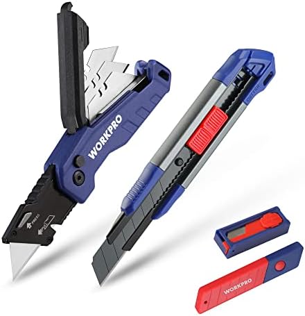 FC Folding Pocket Utility Knife - Heavy Duty Box Cutter with Holster ...