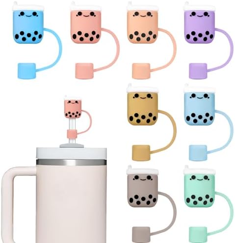 Amazon.com: Cute Straw Cover Cap Lion Dance Shape Straw Toppers 2Pcs ...