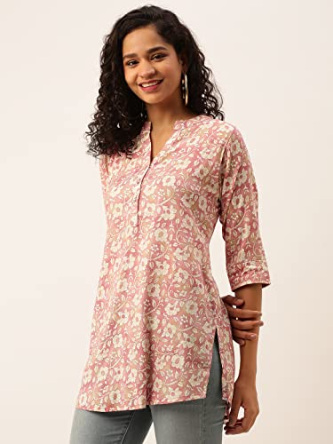 Buy ZOLA Exclusive Mandarin Collar Cotton All Over Kalamkari Print ...