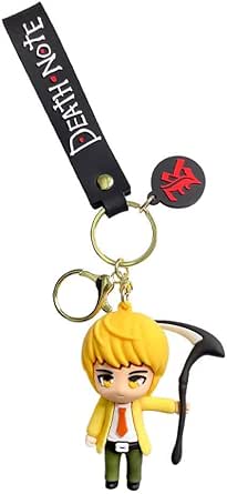 Amazon.com: Tiderbe Death Doll Note Keychain Yagami Light Keychain ...