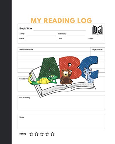 Amazon.com: My Reading log: Reading Journal; Book Review Journal ...