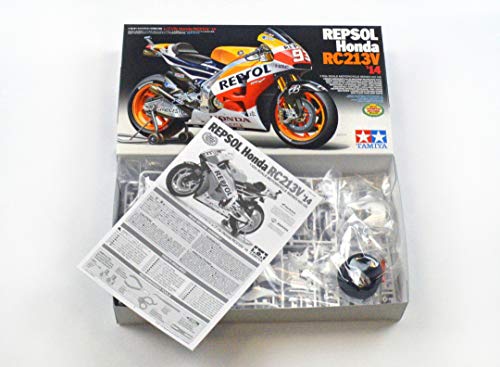 TAMIYA 14130 1/12 Repsol Honda RC213V '14 Motorcycle Plastic Model Kit ...