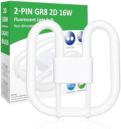 Eveready ER2D16W2P 16W 2 PIN Energy Saver 2D LAMP, 16 W, Warm : Amazon ...