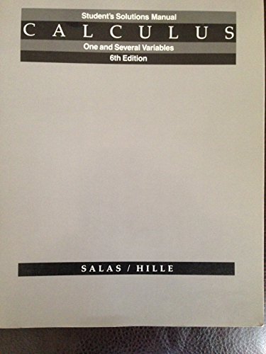 『Calculus, Student Solutions Manual: One and Several - 読書メーター