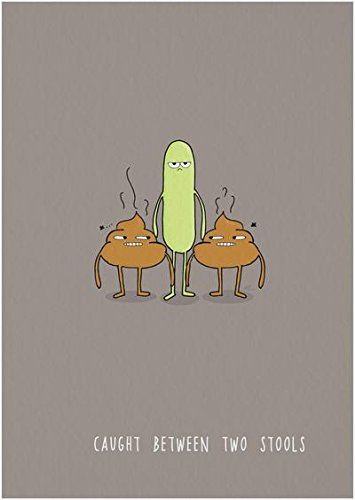 Caught Between Two Stools | Poster | Large | 16 x 22 : Amazon.in: Home ...