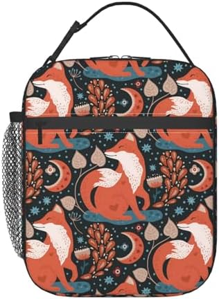 Amazon.com: Dispalang Fox Print Lunch Bags for Children Girls Insulated ...