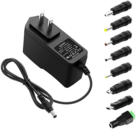Amazon.com: DC 5V 2A 2000mA Power Supply Cord Charger Multi Tips 10W AC Adapter with 8 ...
